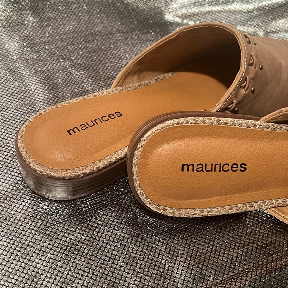 Maurices | Shoes | New Maurices Tan Leather Sandals Very Classy Design ...